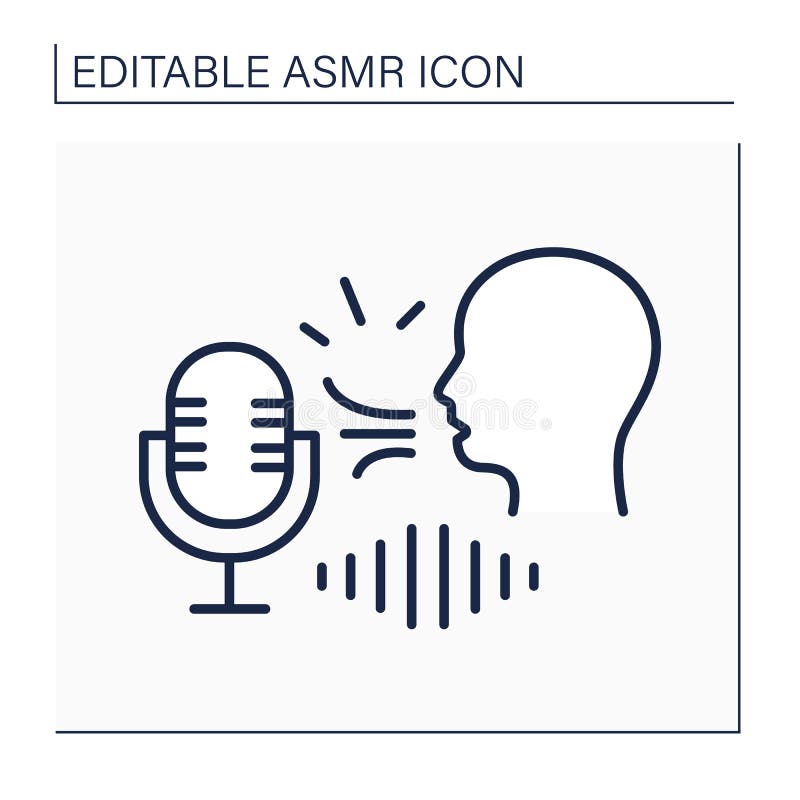 ASMR line icons set stock vector. Illustration of logo - 227896974