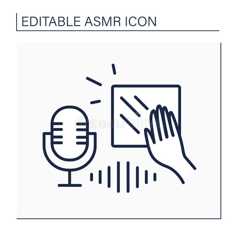 ASMR line icons set stock vector. Illustration of logo - 227896974