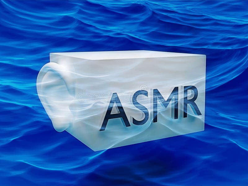 Asmr Microphone with Ear and Wave Stock Illustration - Illustration of ...