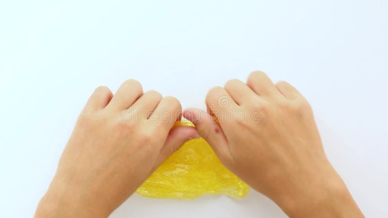 Asmr. Playing Hands with Slime. Sound and Visual Stimulation Stock ...