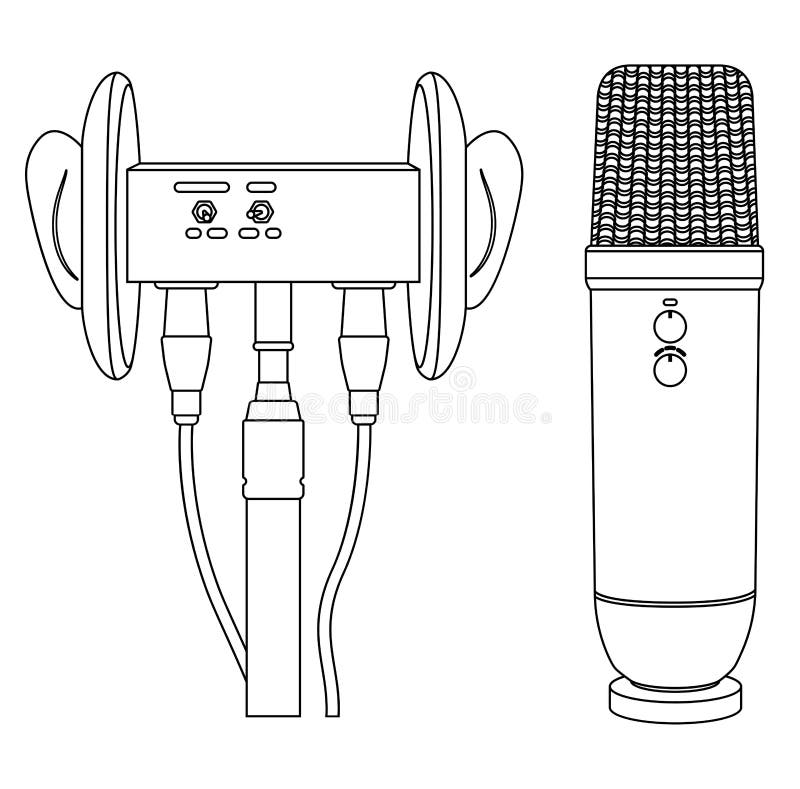 Microphone Asmr Stock Illustrations – 506 Microphone Asmr Stock ...