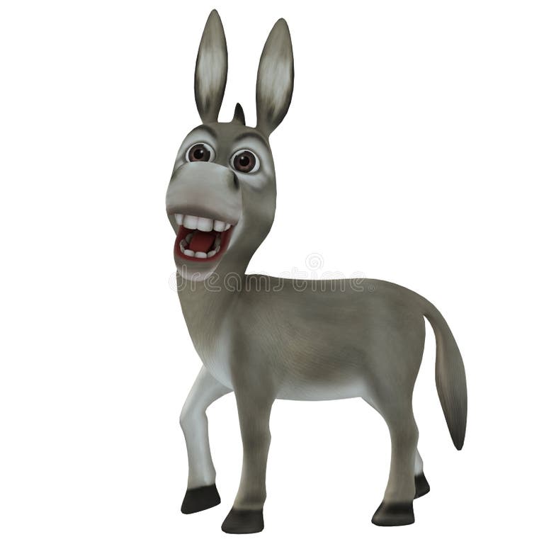 Asno feliz ilustração stock. Ilustração de doméstico - 50517713