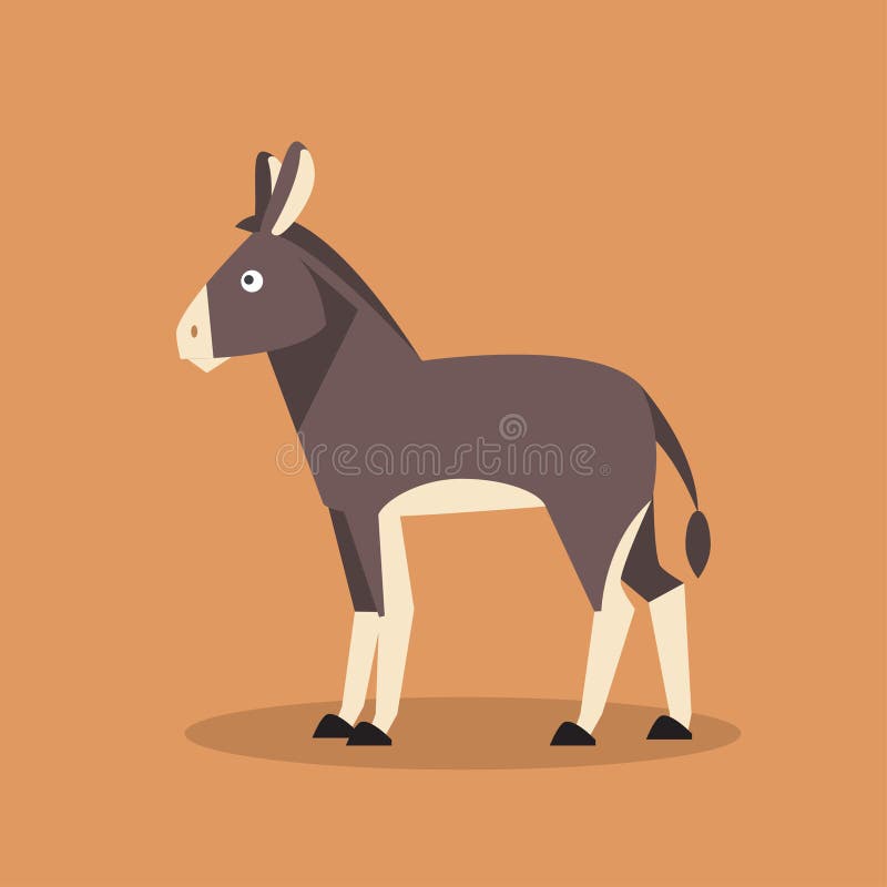 Asno Ilustração do vetor ilustração do vetor. Ilustração de fazenda ...