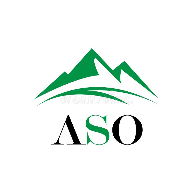 ASO Letter Logo Design on White Background. Creative Modern ASO Letter ...