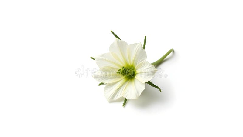 Asoka Flower Isolated on Pure White Background Stock Illustration ...