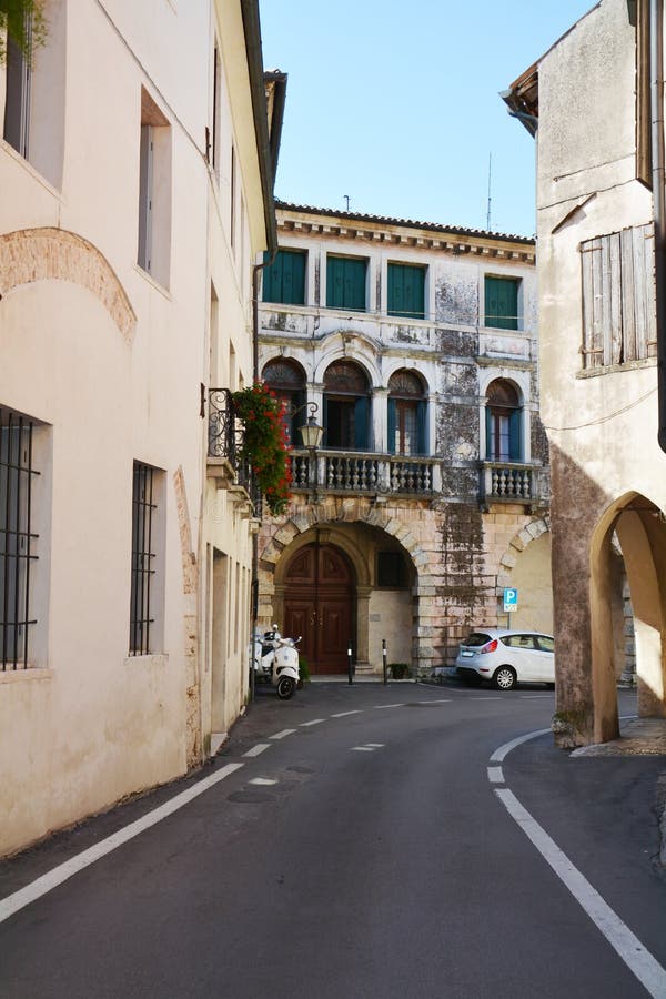 Asolo, Italien stockfoto. Bild von stadt, wände, festung - 76742344