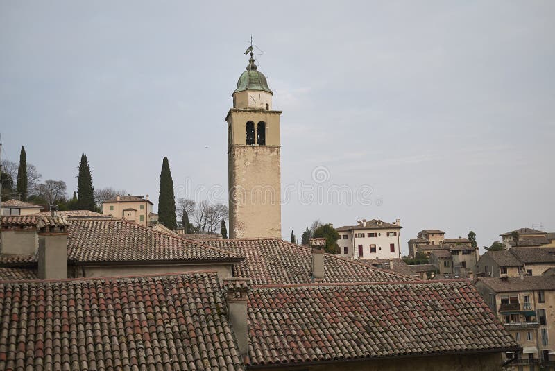 View of Asolo stock image. Image of green, italy, asolo - 114039297