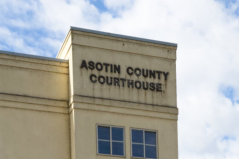 Asotin County Courthouse Name on Top Corner of Building Editorial Photo ...