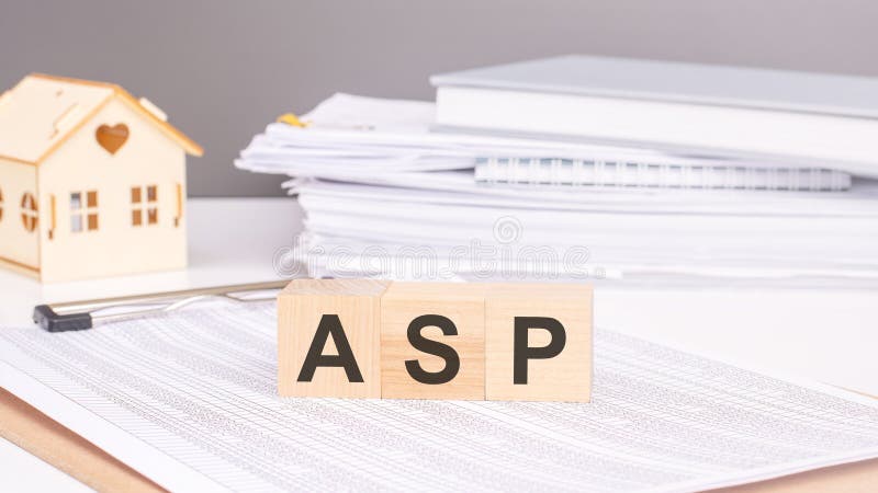 ASP - Business and Technology Concept. Text on Wooden Cubes Stock Image ...