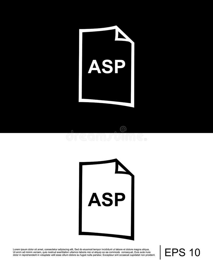 Asp File Format Icon Template Stock Illustration - Illustration of file ... Asp File Format Icon Template Stock Illustration - Illustration of file ...