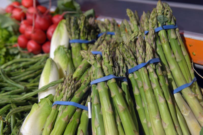 Asparagus on display stock image. Image of green, garlic - 53457891