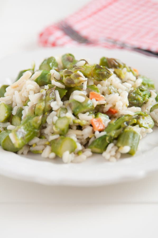 Asparagus Risotto stock photo. Image of main, grain, flower - 40131018