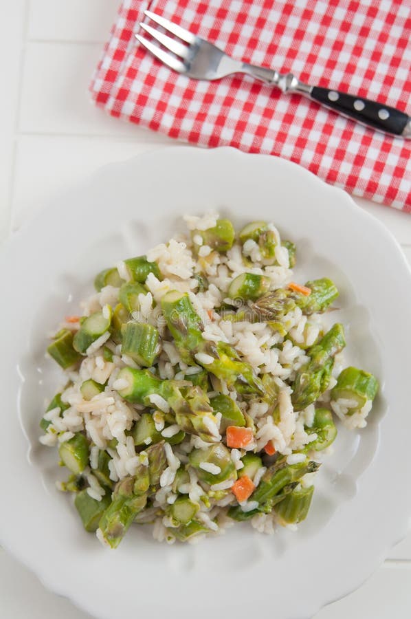 Asparagus Risotto stock photo. Image of cook, food, lunch - 40131032