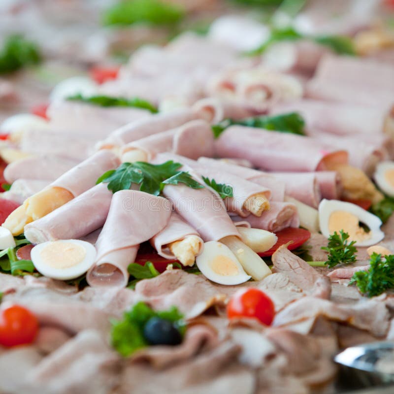 Cold buffet display stock image. Image of assortment - 26309261