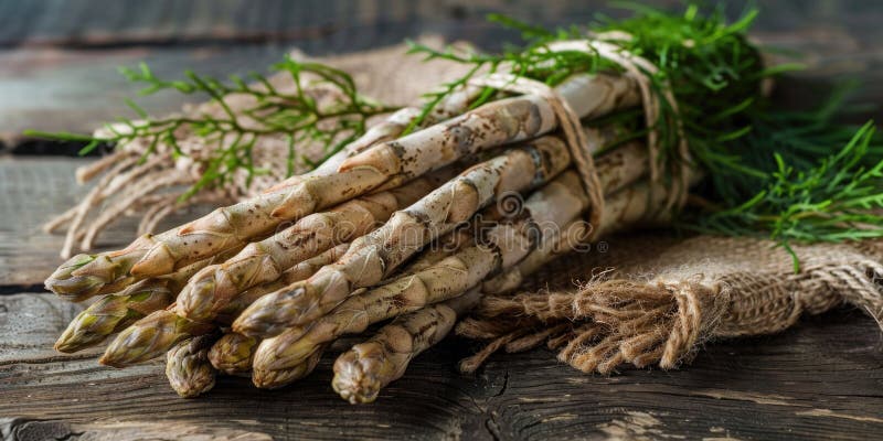 Asparagus on table stock photo. Image of asparagus, recipe - 374873634