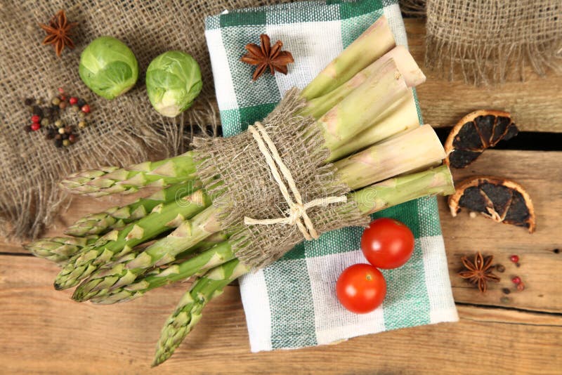 Asparagus on table stock image. Image of board, kitchen - 37116793