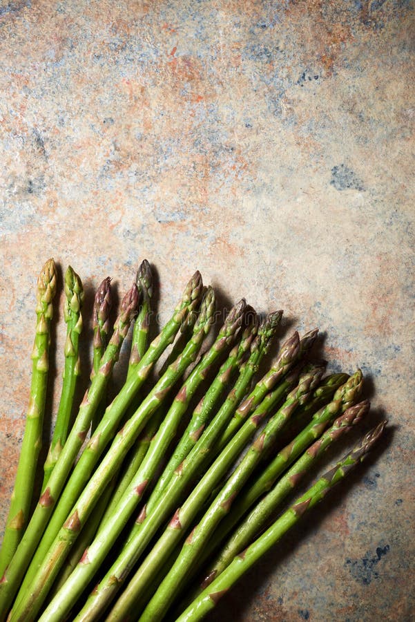 Asparagus on a table stock photo. Image of garden, green - 179622242