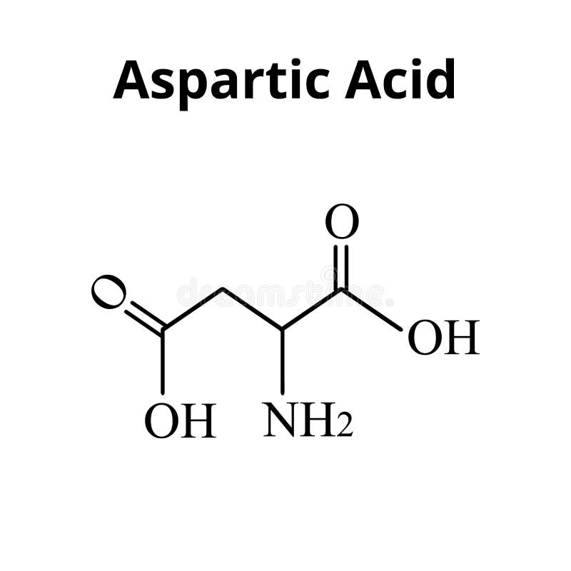 Aspartic Acid is an Amino Acid. Chemical Molecular Formula Aspartic ...