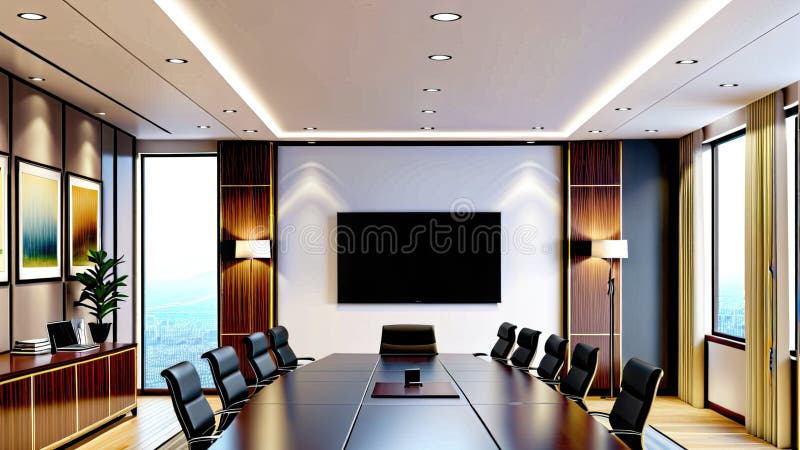 Executive Office for Use As a Videoconference Background Stock ...