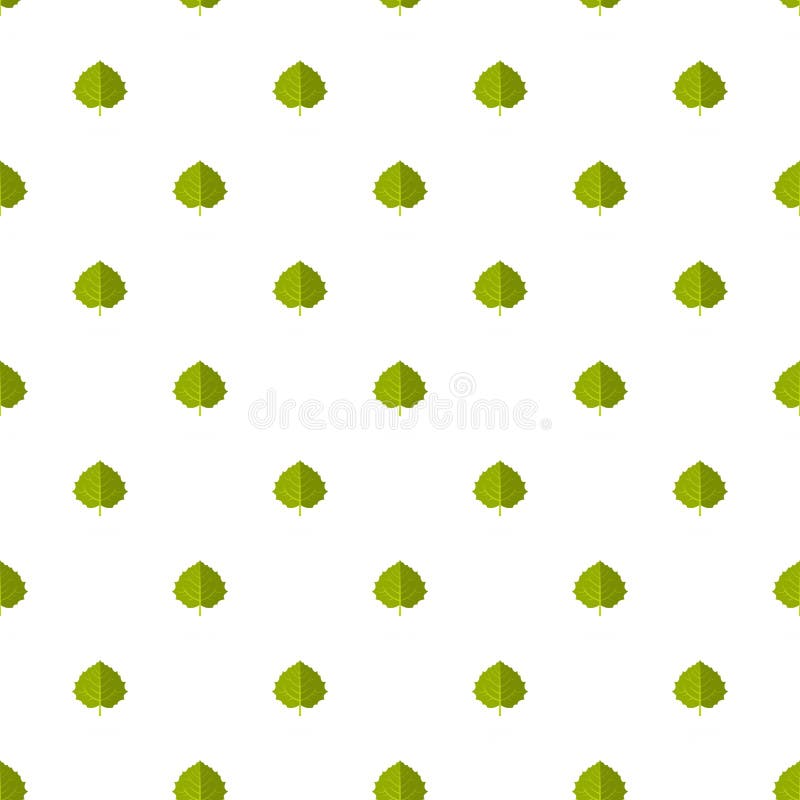Aspen Leaf Pattern Seamless Stock Illustration - Illustration of design ...