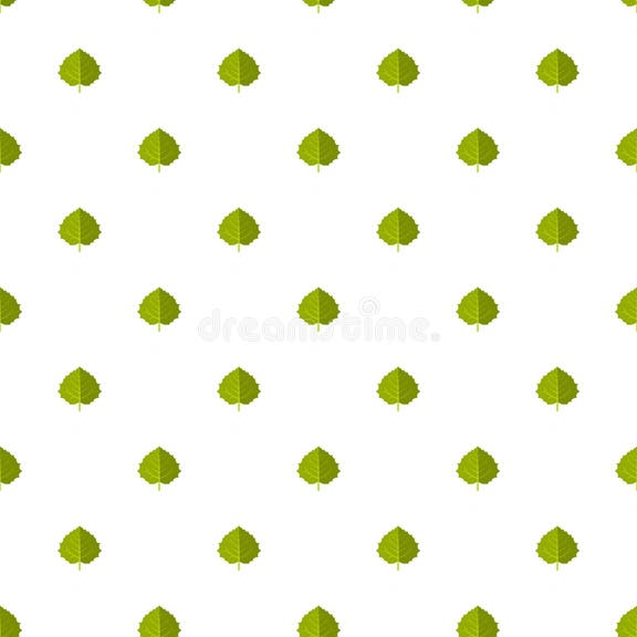 Aspen Leaf Pattern Seamless Stock Illustration - Illustration of design ...
