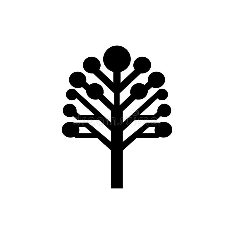 Aspen tree icon stock vector. Illustration of vector - 306213680