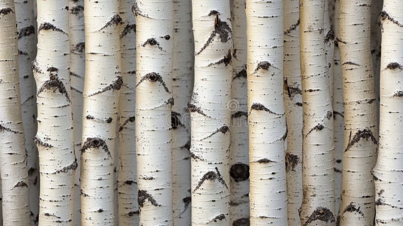 Aspen Tree Trunks Close Up Texture Pattern Stock Illustration ...