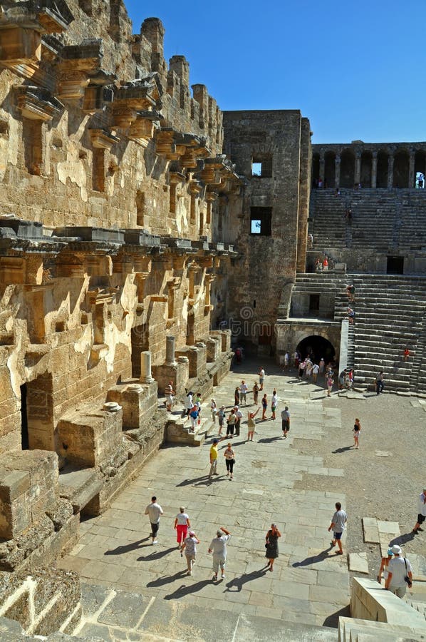 Aspendos editorial stock image. Image of aspendos, stone - 23030489