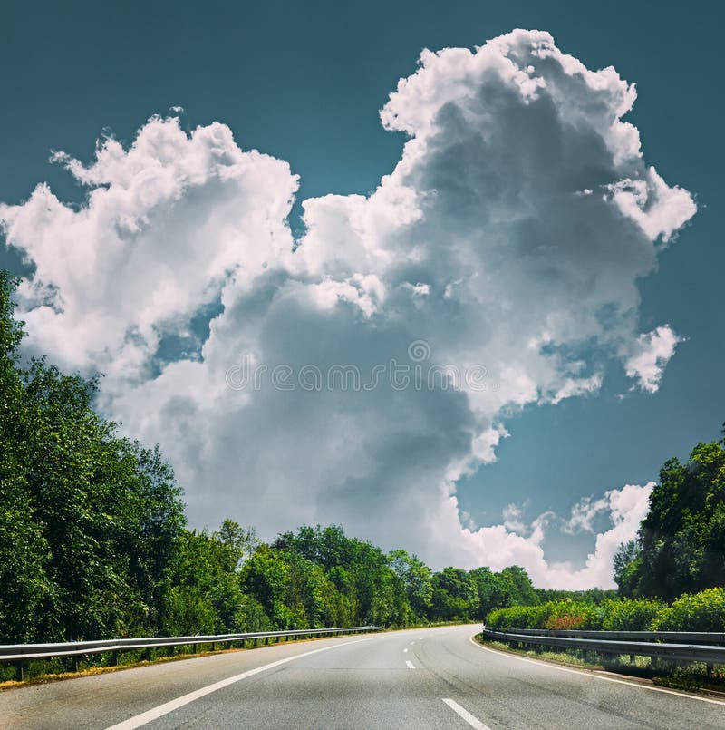 Asphalt Autobahn Highway Road, Germany Stock Image - Image of asphalt ...
