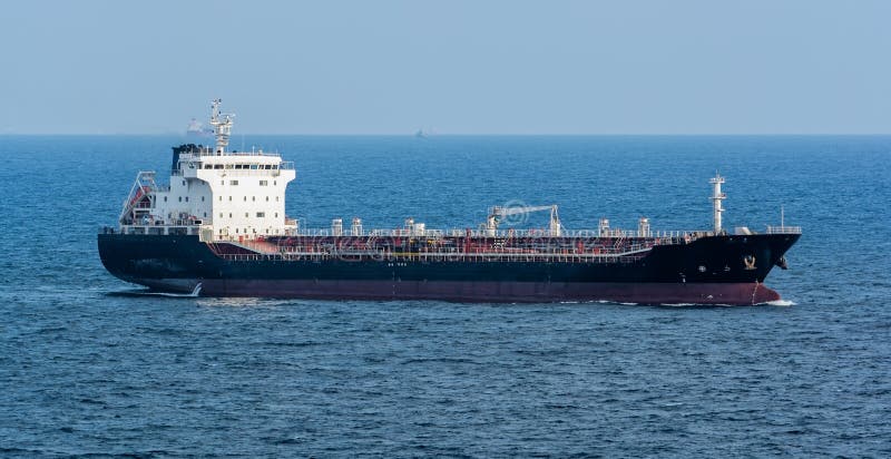 Asphalt/Bitumen tanker stock image. Image of sailing - 129160113