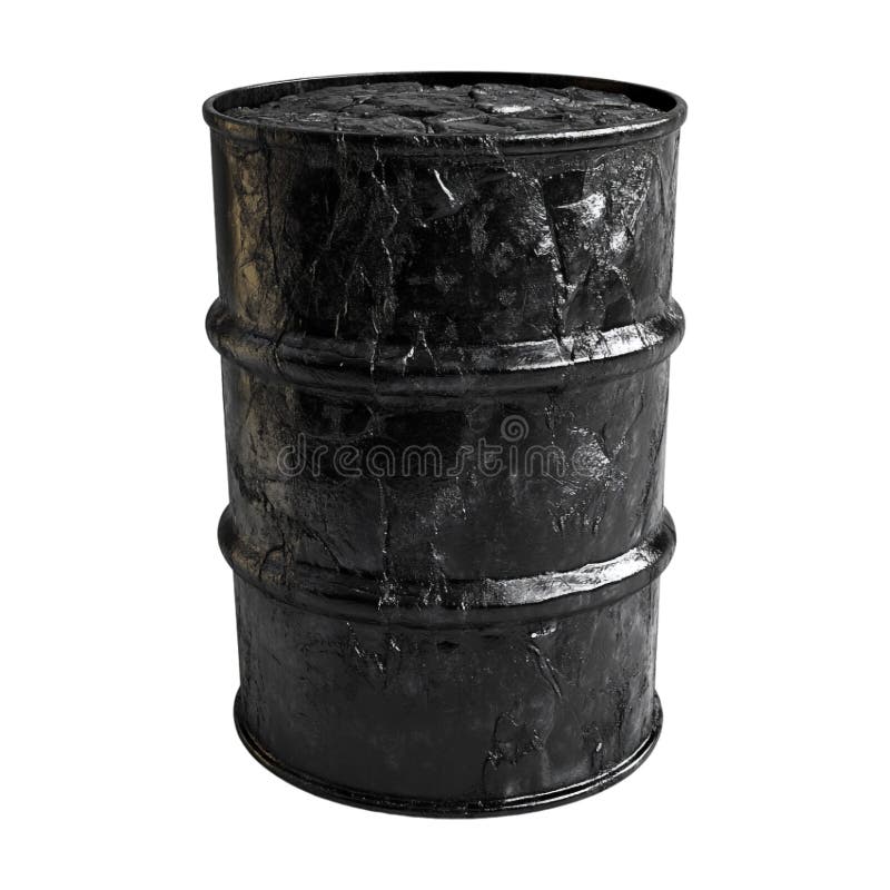 Asphalt in Black Container on Transparent Background - Ai Generated ...