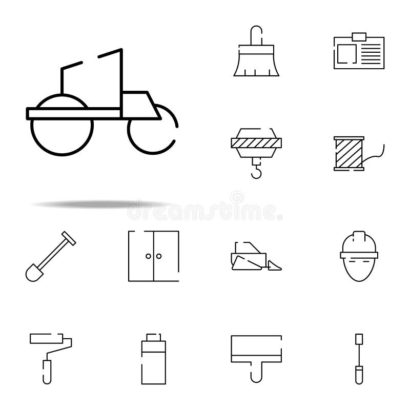 Asphalt Compactor Icon. Construction Icons Universal Set for Web and ...