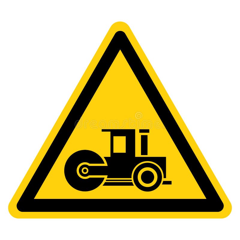 Asphalt Compactor Symbol Sign,Vector Illustration, Isolate on White ...
