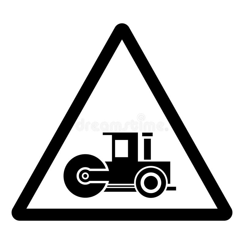 Asphalt Compactor Symbol Sign,Vector Illustration, Isolate on White ...