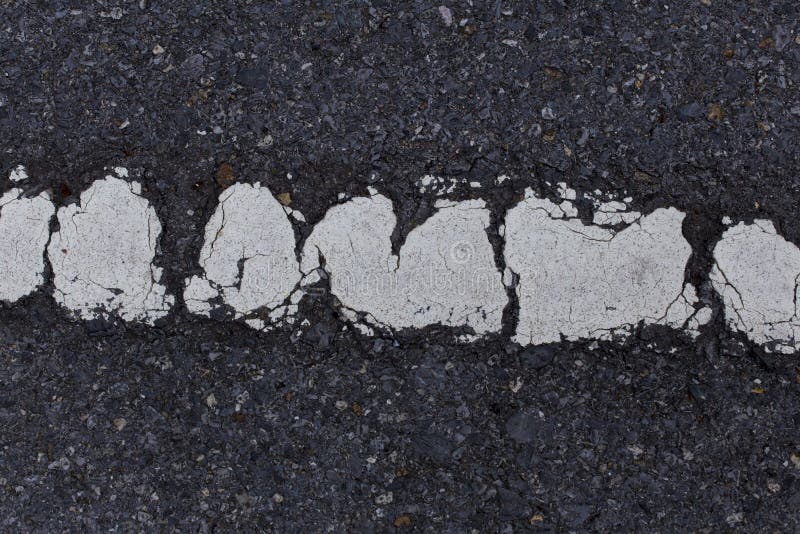 Asphalt Concrete Surface and Damage Old Transportation Line. Stock ...