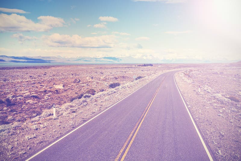Asphalt Country Road with Back Light Stock Photo - Image of road ...