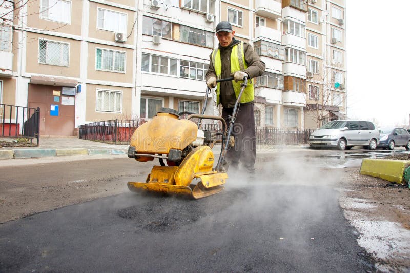 Asphalt covering editorial stock image. Image of lane - 24736119