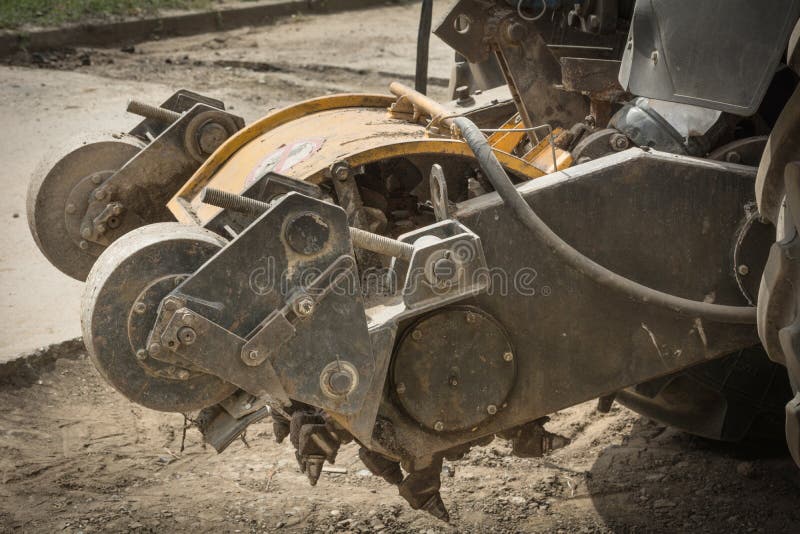 Asphalt Cutting for the Study of the Sample in the Laboratory. Core ...
