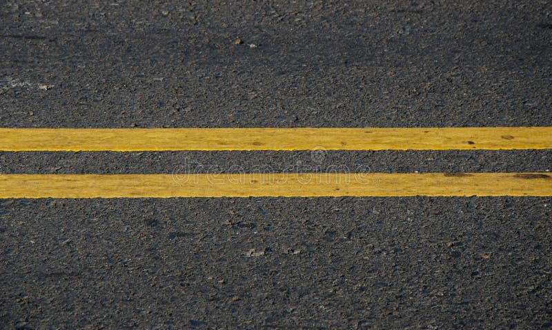 Asphalt Dark Texture with Yellow Lines Stock Image - Image of outdoors ...