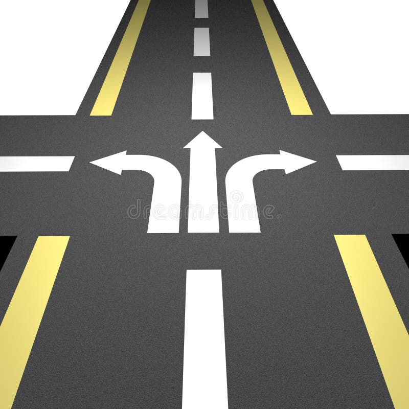 Direct road stock illustration. Illustration of exit - 31910868