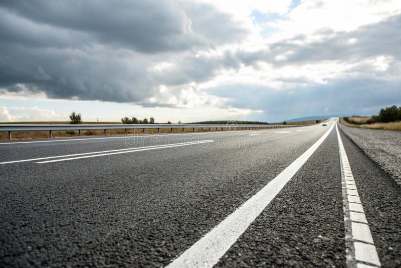 Asphalt Highway with Road Markings Background Stock Illustration ...