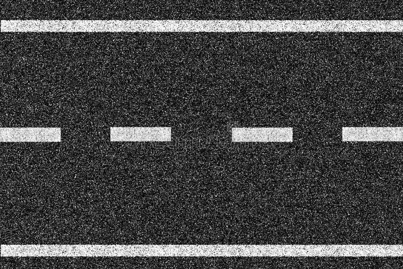Asphalt Highway Road Texture with Markings Stock Illustration ...