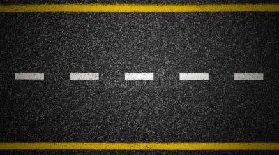 Road Top View. Asphalt Highway Marks. Stock Photo - Image of black ...