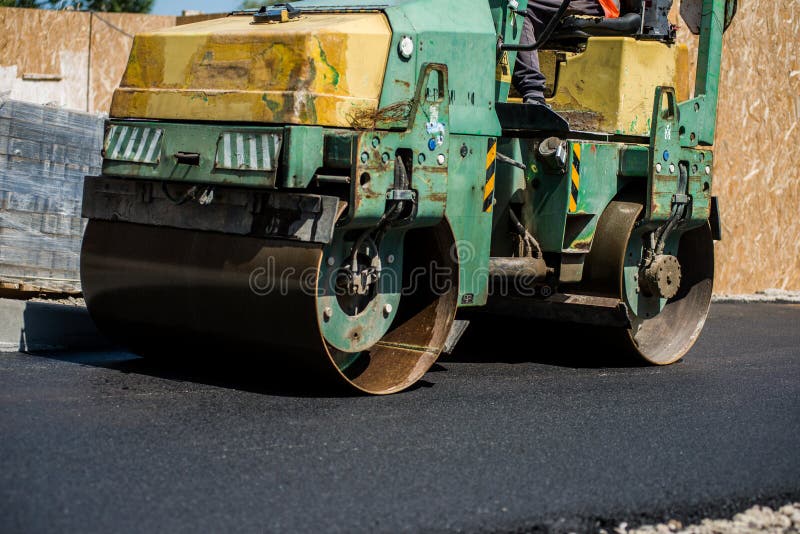Asphalt Lay New Workers with Tools Stock Photo - Image of pave ...