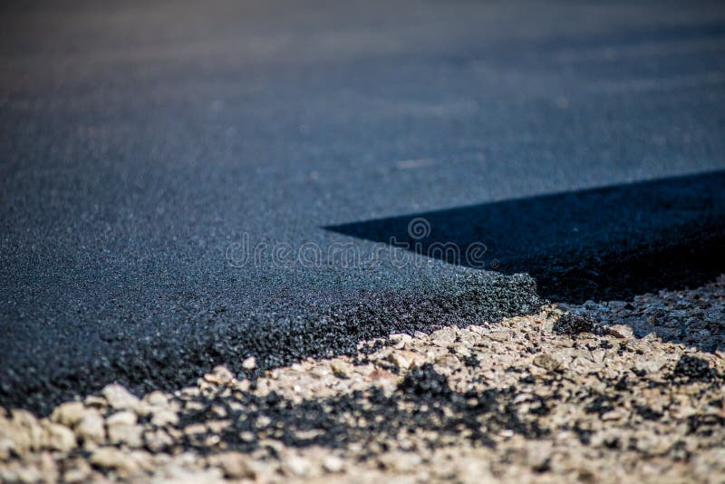 Asphalt Lay New Workers with Tools Stock Image - Image of gravel ...