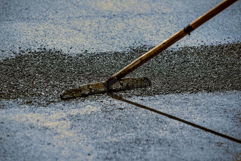 Asphalt Lay New Workers with Tools Stock Photo - Image of pave, paving ...