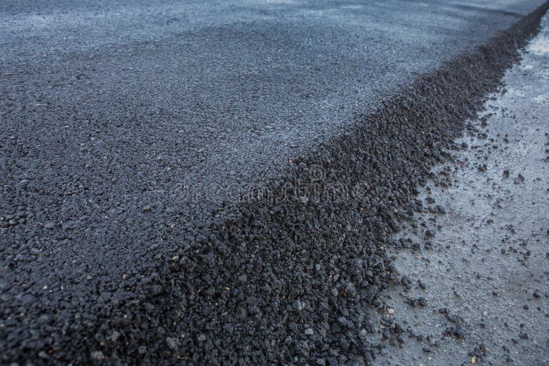 Asphalt Layers on Road Construction Stock Photo - Image of heavy ...