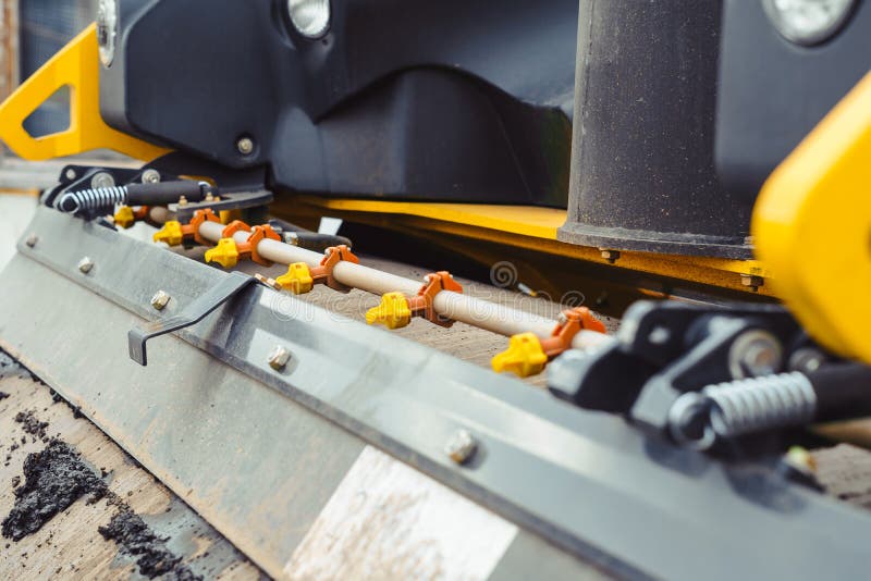 Asphalt laying machines stock photo. Image of asphalt - 117432508