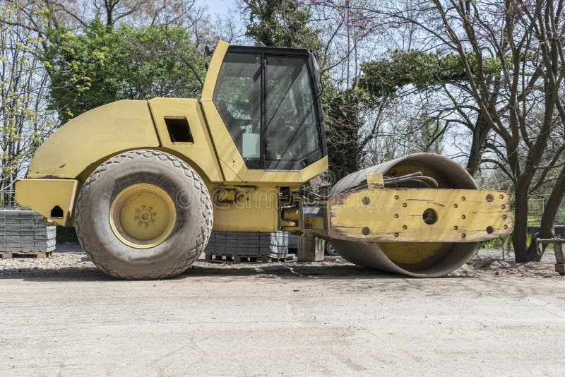 Asphalt Machine that is on the Road and is Ready To Work Editorial ...