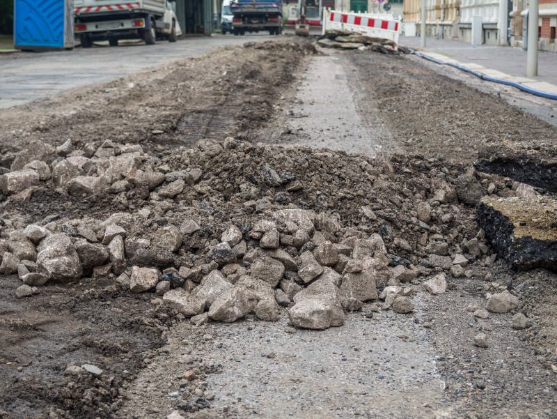 Asphalt is Newly Made on the Road Stock Photo - Image of nature, road ...